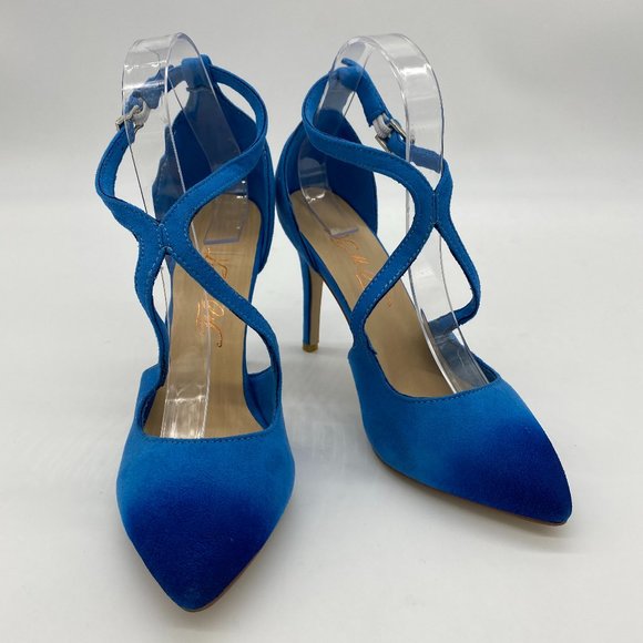 Shoes | Fowt Cross Strap Stiletto Heel Pump Pointy Toe | Poshmark